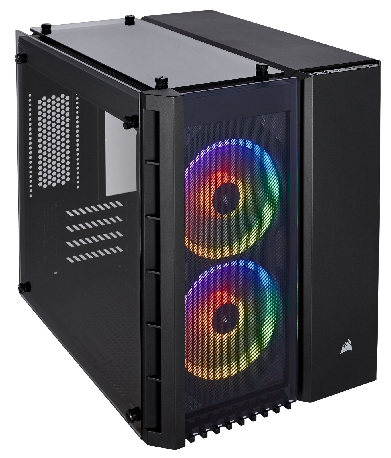 Corsair CC-9011168-WW ATX Crystal 680x RGB Cube Computer Case - Black ...