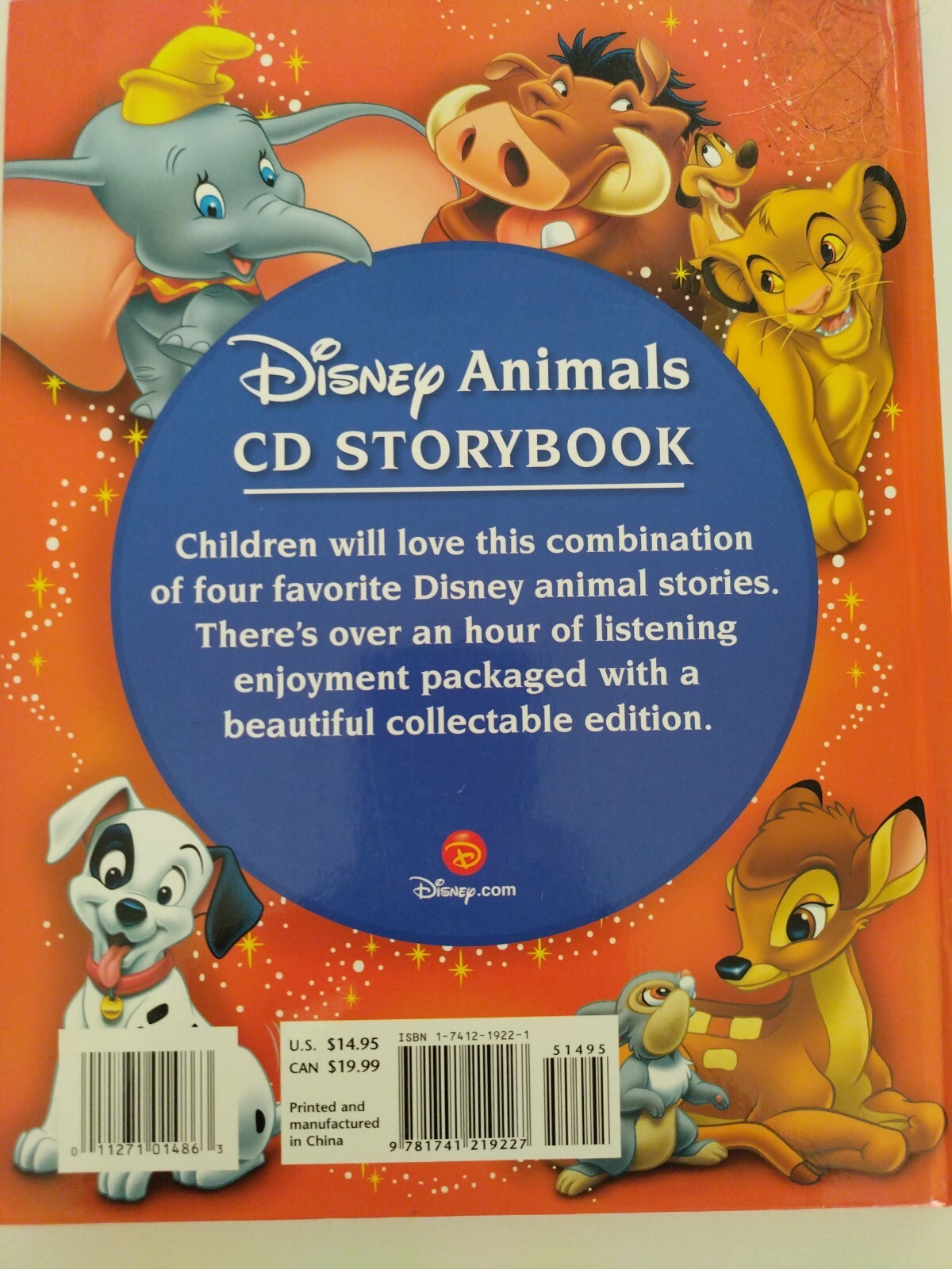 CD Storybook Ser.: Disney Animals Storybook by Disney Co. (2005 ...