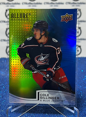 2021-22 UPPER DECK ALLURE COLE SILLINGER # R-48 COLUMBUS BLUE JACKETS ...
