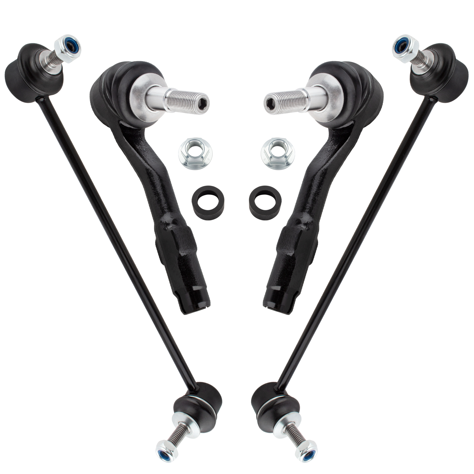 4x Tie Rod Links & Sway Bar Links for BMW 5 Sieres 525i 528i 530i 550i ...