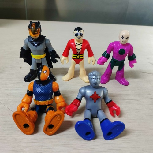 Lot of 5pcs Imaginext SLADE CAPTAIN ATOM Plastic Man Batman Lex Luther ...