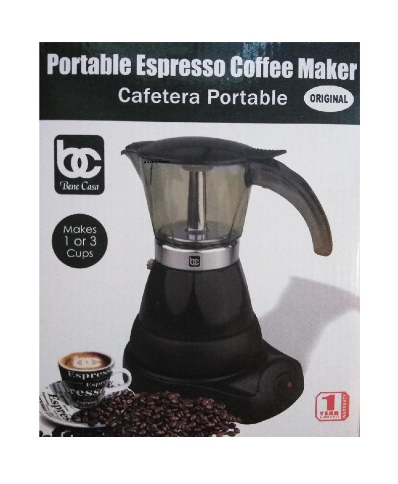 Electric Cuban Coffee Maker Espresso 1/6 Cups cafetera electrica travel ...