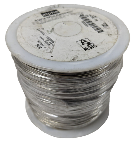 1000' Alpha 296-SV001 18AWG Hook-Up Bus Bar Solid Wire Tinned Copper 1 ...