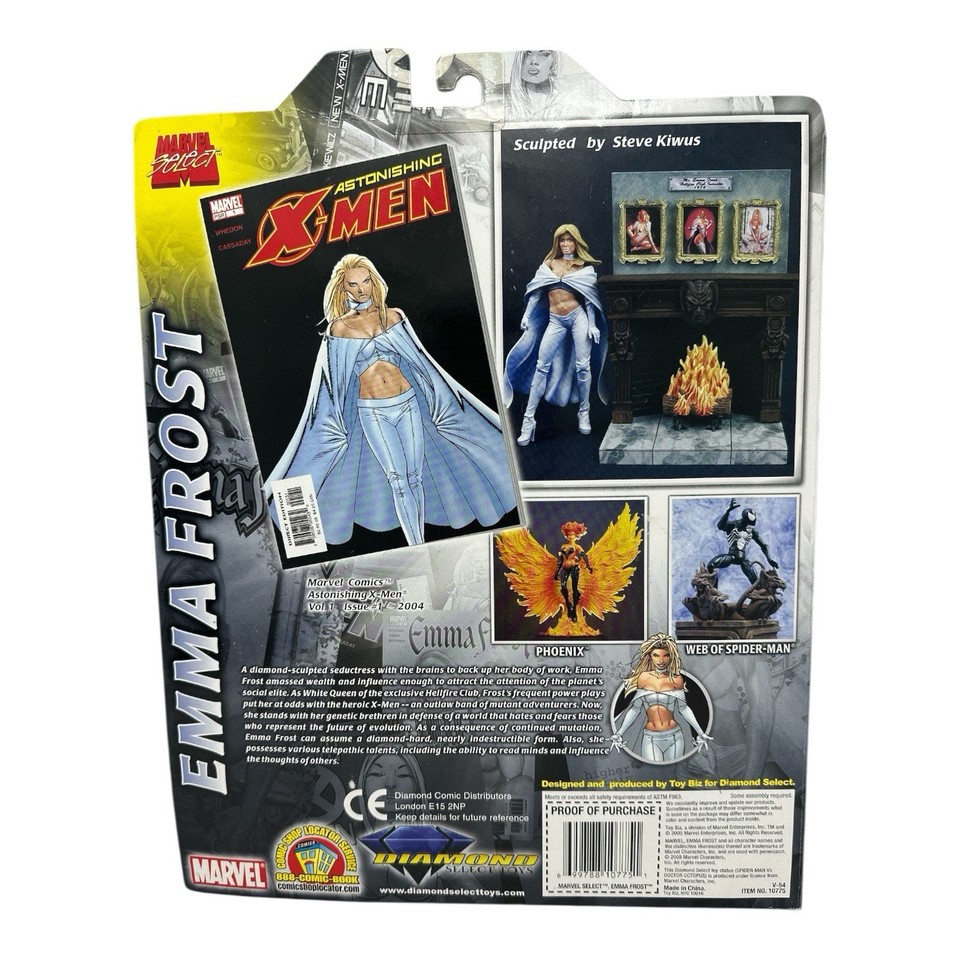 Diamond Select Marvel Comics X-Men EMMA FROST White Queen Action Figure ...