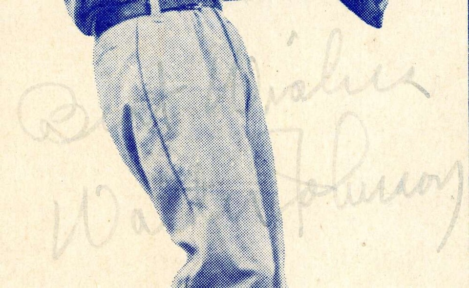 Walter Johnson PSA DNA Signed Rookie Year 1907 Washington Scorecard ...