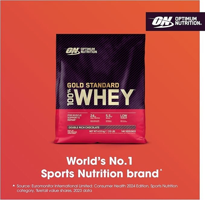 Optimum Nutrition ON 100% Gold Standard Whey Protein Powder 908g 2.2kg ...