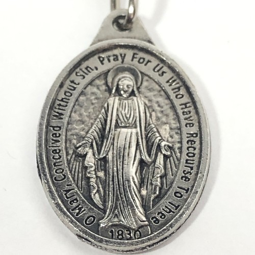 Mother Mary Pray For Us Medallion & 20” Chain Necklace Protection ...