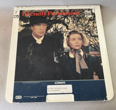 FRIENDLY PERSUASION CED VIDEO DISC ELECTRONIC DISC SYSTEM PART ONE AND ...