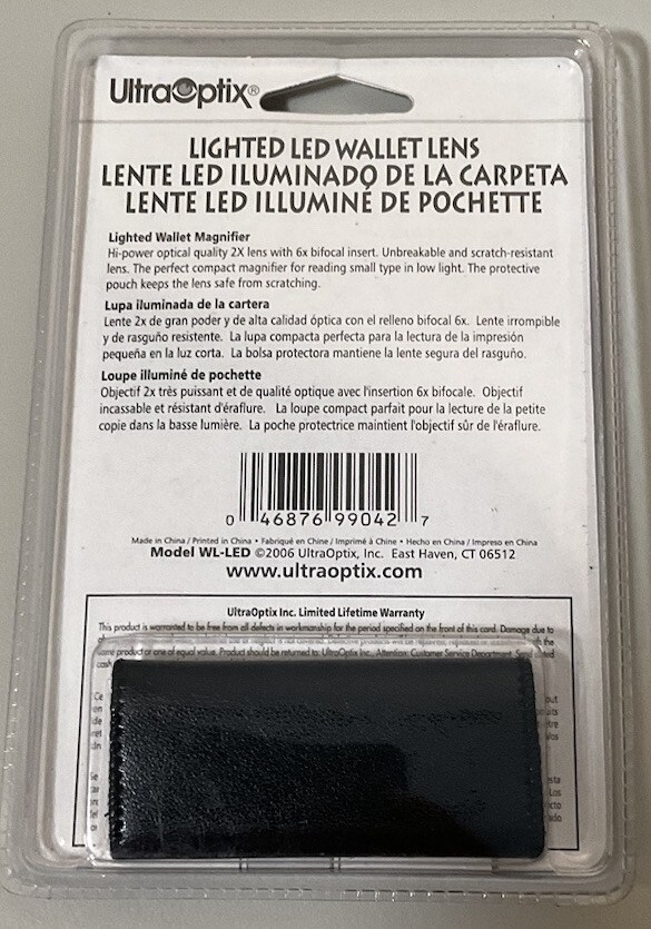 Ultra Optix Lighted LED Wallet Lens with Pouch | eBay