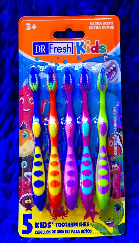 Dr. Fresh 11 Toothbrushes for The Family ALL SOFT-6 Adult & 5 Kids FREE ...