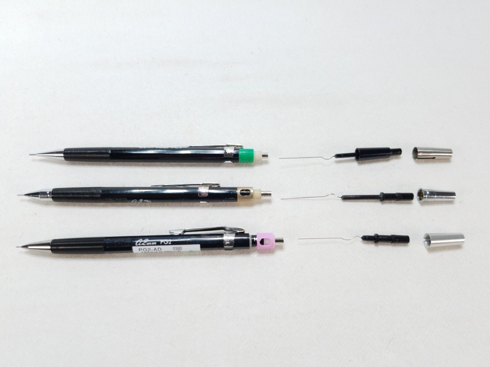 Vintage Rare Pentel PG2 PG3 PG4 0.2mm 0.3 mm 0.4mm Drafting Mechanical ...