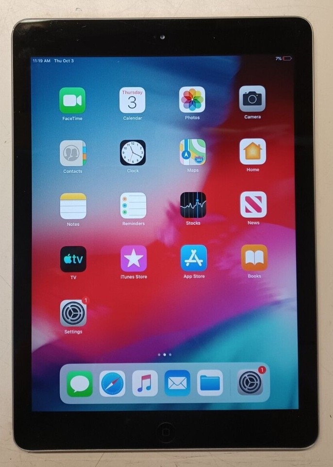 Apple iPad Air 9.7" A1474 -16GB - Space Gray - WiFi | eBay
