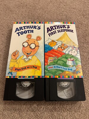 Arthur - Arthurs First Sleepover / Arthurs Tooth KIDS VHS TAPES. 1998 ...