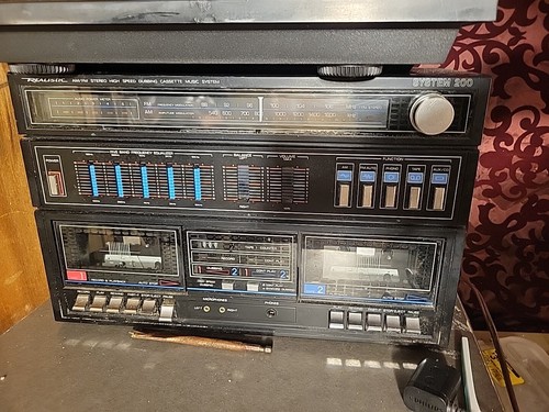 Realistic System 200 Model 13-1229 Dual Cassette Deck AM FM ...