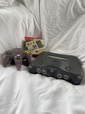Nintendo 64 n64 Console Bundle Smoke Grey Controller | eBay