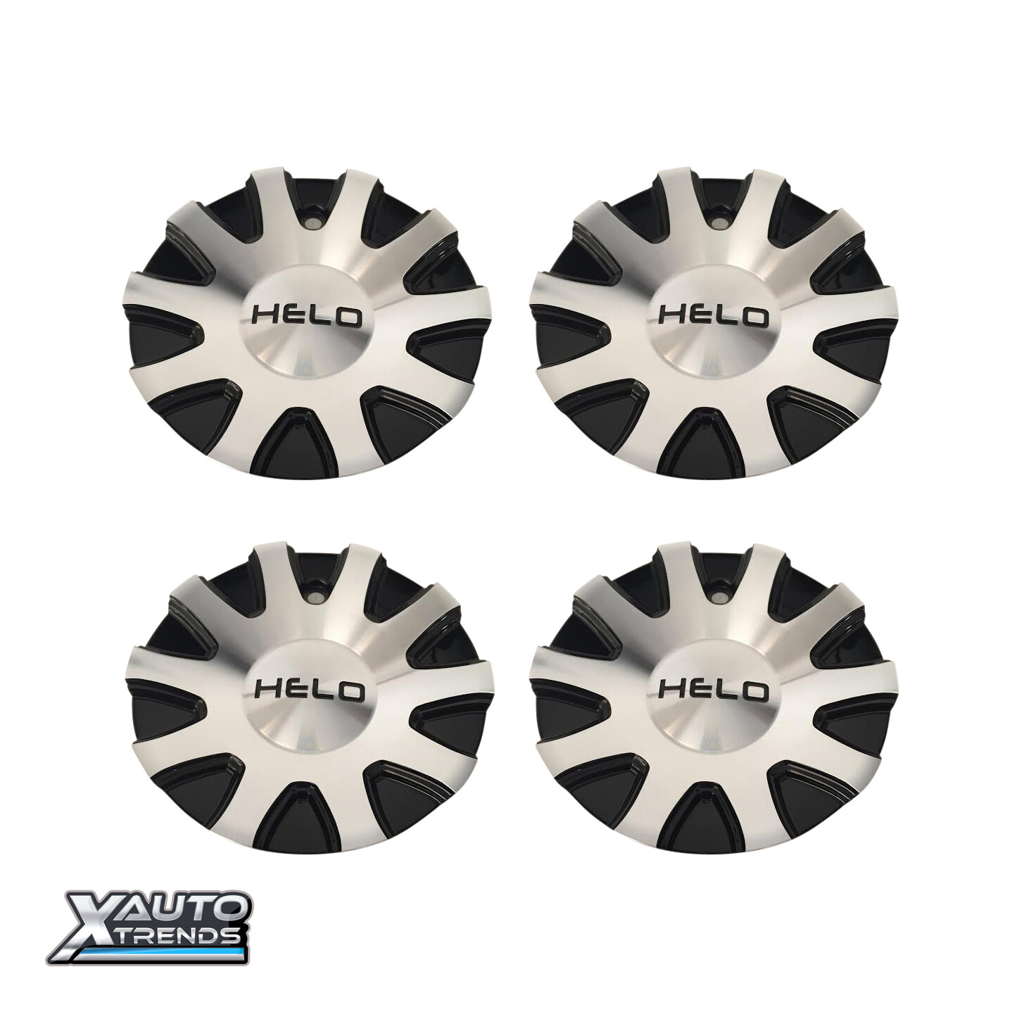 4 x Helo Wheel Center Cap HE880 Gloss Black 928L01 | eBay