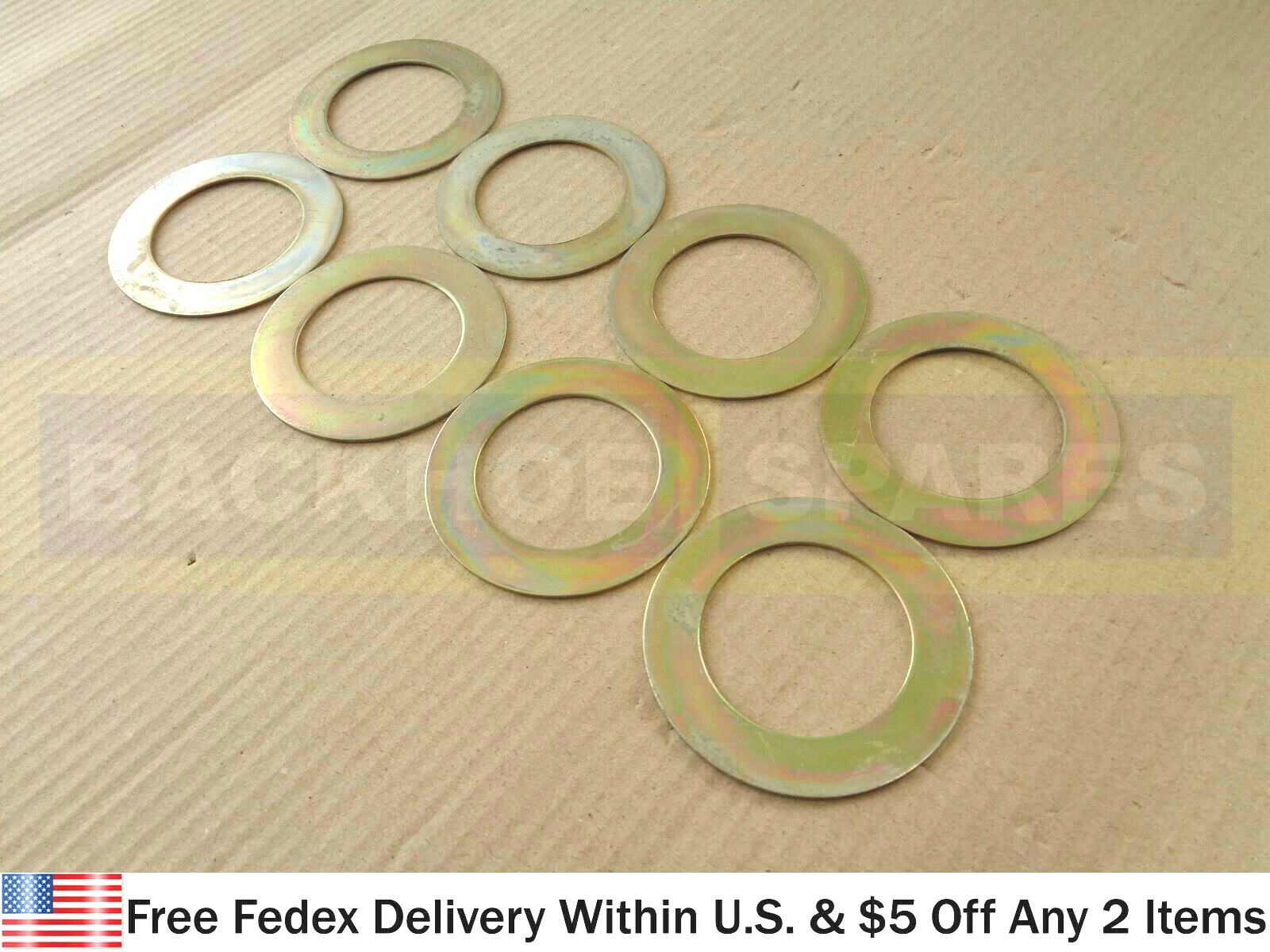 JCB PARTS - SHIMS 88 x 52 x 1.5 (MM), PACK OF 8 PCS. (PART NO. 823/ ...