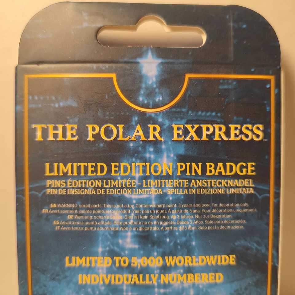 The Polar Express Conductors Stopwatch Spinning Pin Badge Official ...