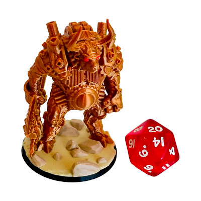 Painted Clockwork Minotaur - Enemy , TTRPG, DnD Miniatures, D&D, 28mm ...