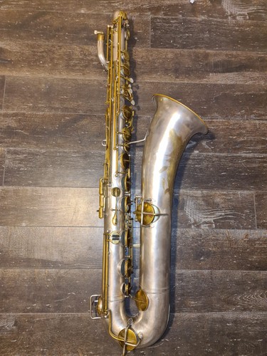 Baritone Saxophone Buescher Gold Ready to Play Silver True tone ...