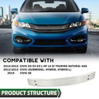 Fit For 13-15 Honda Civic Aluminum Front Bumper Reinforcement ...