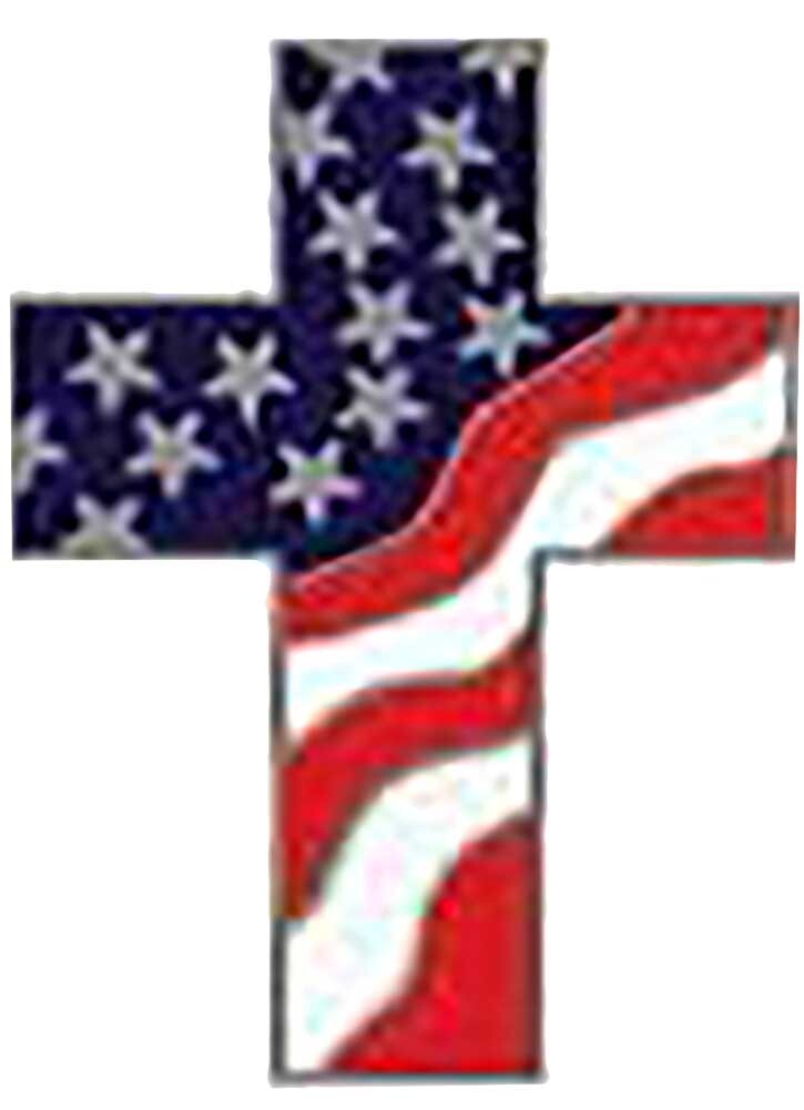 Pack of 3 USA Flag W/ Cross Bike Motorcycle Hat Cap Lapel Pin HP6158 | eBay