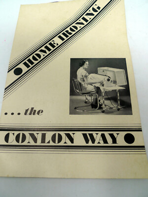 1938 Booklet HOME IRONING the CONLON WAY Rotating Iron Model 19-8 | eBay