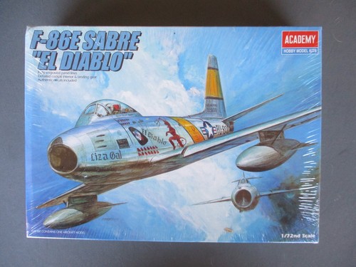 Academy 1/72 F-86E EL DIABLO Model Airplane Kit, Korean War Jet Fighter ...