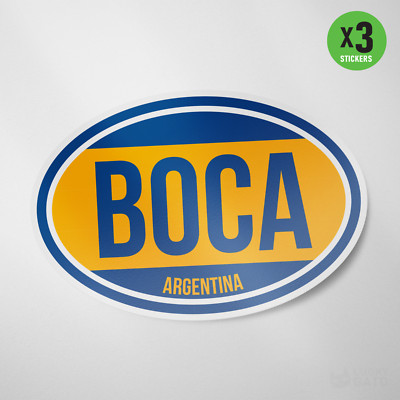 Boca Juniors Argentina 4 Pack Sticker Vinyl Decal Pegatina Soccer ...