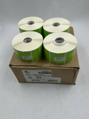 4 ROLLS ZEBRA 10005025-1 Z-SELECT 4000D DIRECT THERMAL LABELS | eBay