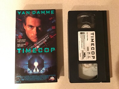 Timecop (VHS, 1995) Jean-Claude Van Damme, Ron Silver, Mia Sara ...