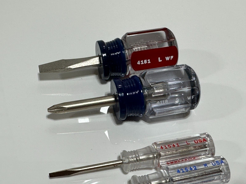 Craftsman USA (NOS) 4pc Stubby Precision Screwdriver Set - Phillips ...