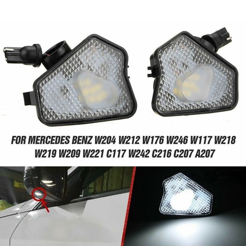 For Benz W204 W212 W221 W156 W117 W246 White LED Under Side Mirror ...