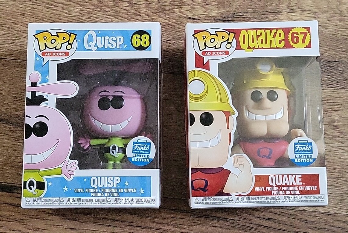 Funko Pop Ad Icons #67 Quake and #68 Quisp Funko Shop Exclusive ...