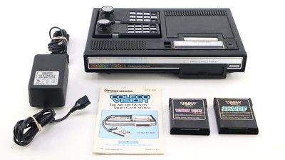 Colecovision Console W/ Controllers Cord Power Brick & Donkey Kong Smuf ...