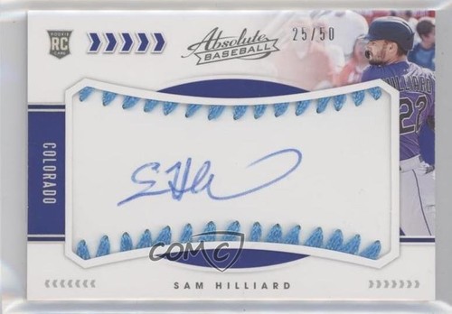 2020 Panini Absolute - Rookie Baseball Material Signatures Sam Hilliard ...