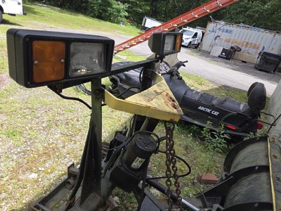 Working OEM Western/Fisher Snow Plow lights 11 pin Headlight 64100 3 ...