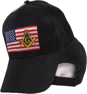 USA Mason Masonic Freemason American Patch Black Embroidered Cap Hat | eBay