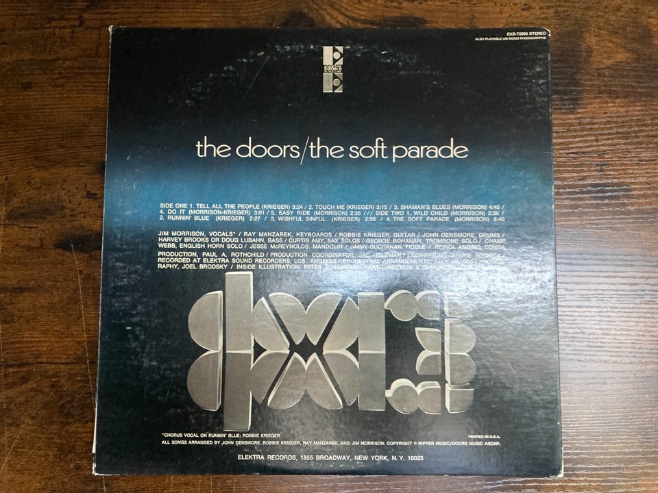 The Doors - The Soft Parade LP 1969 US 1st MONARCH Press / RED ELEKTRA ...