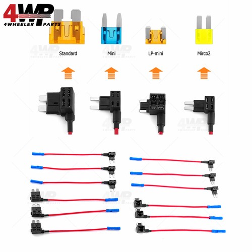 12PCS Fuse TAP ADAPTER Kit 12V 20 Amp Car Add-a-circuit Mini Standard ...