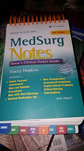 Med Surg Notes: Nurse's Clinical Pocket ..., F.A. Davis 9780803626850| eBay
