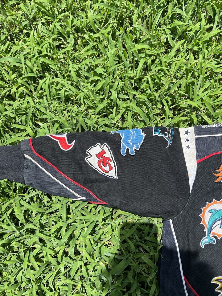 Embroidered National Football League All Over Teams Boys Jacket Size ...