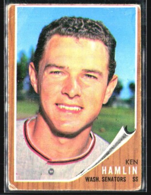 1962 Topps - #296 Ken Hamlin | eBay