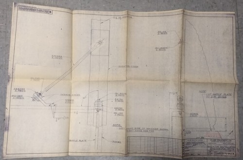 Vintage 1967 CLARK EQUIPMENT RADIATOR INSTALLATION BLUEPRINT DRAWING ...