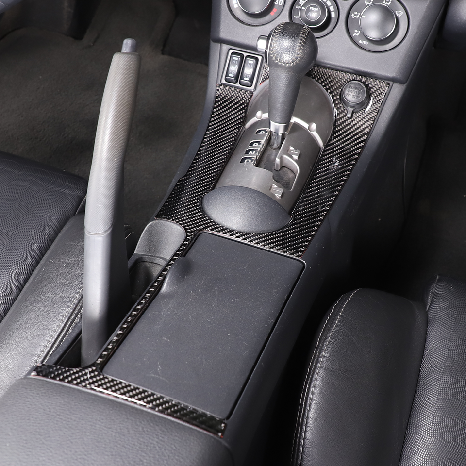 Carbon Fiber Center Console Gearbox Decorativ Panel For Mitsubishi ...