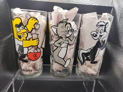 Vintage Pepsi Simon Bar Sinister, Tom, Pepe Le Pew Character Drinking ...