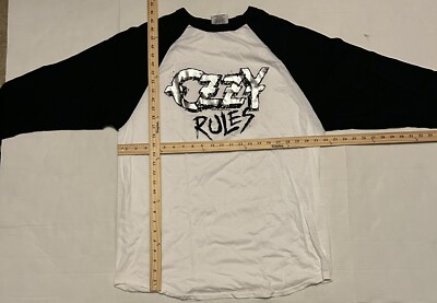 Ozzy Osbourne Ozzy Rules 2001 Baseball Shirt Size XL | eBay