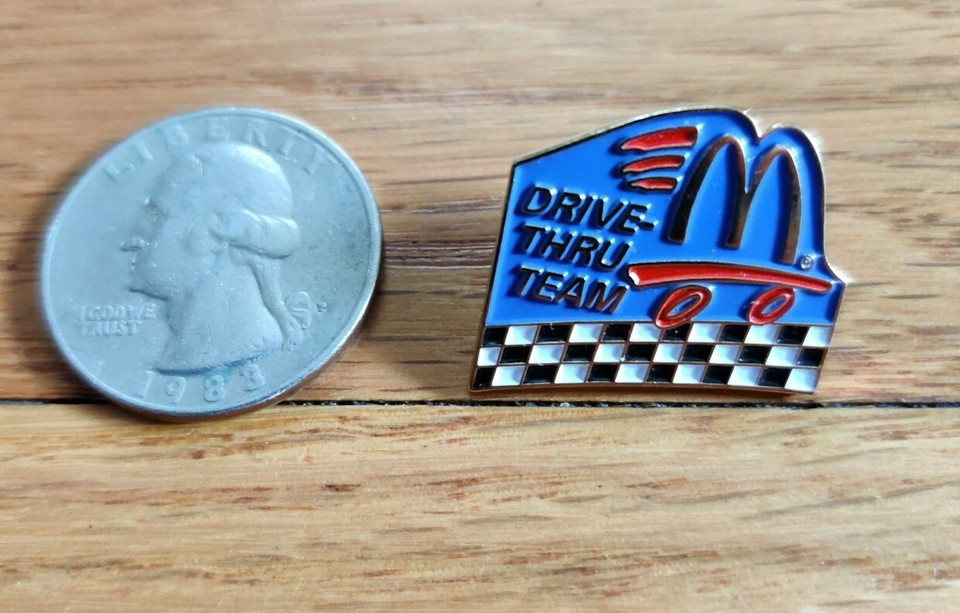 McDonald's Vintage Drive-Thru Team MotoCross Push Back Pin | eBay