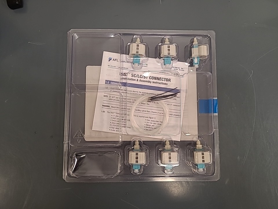 AFL FAST-SC-MM50L-6 FastConnect SC Fiber Optic Connector, 6pk | eBay