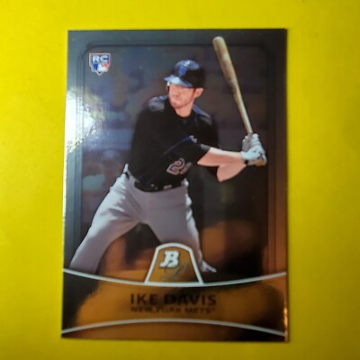 IKE DAVIS * RC ROOKIE #66 NY METS - DODGERS * 2010 BOWMAN PLATINUM MLB ...